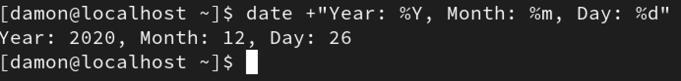 Formatting tricks for the Linux date command